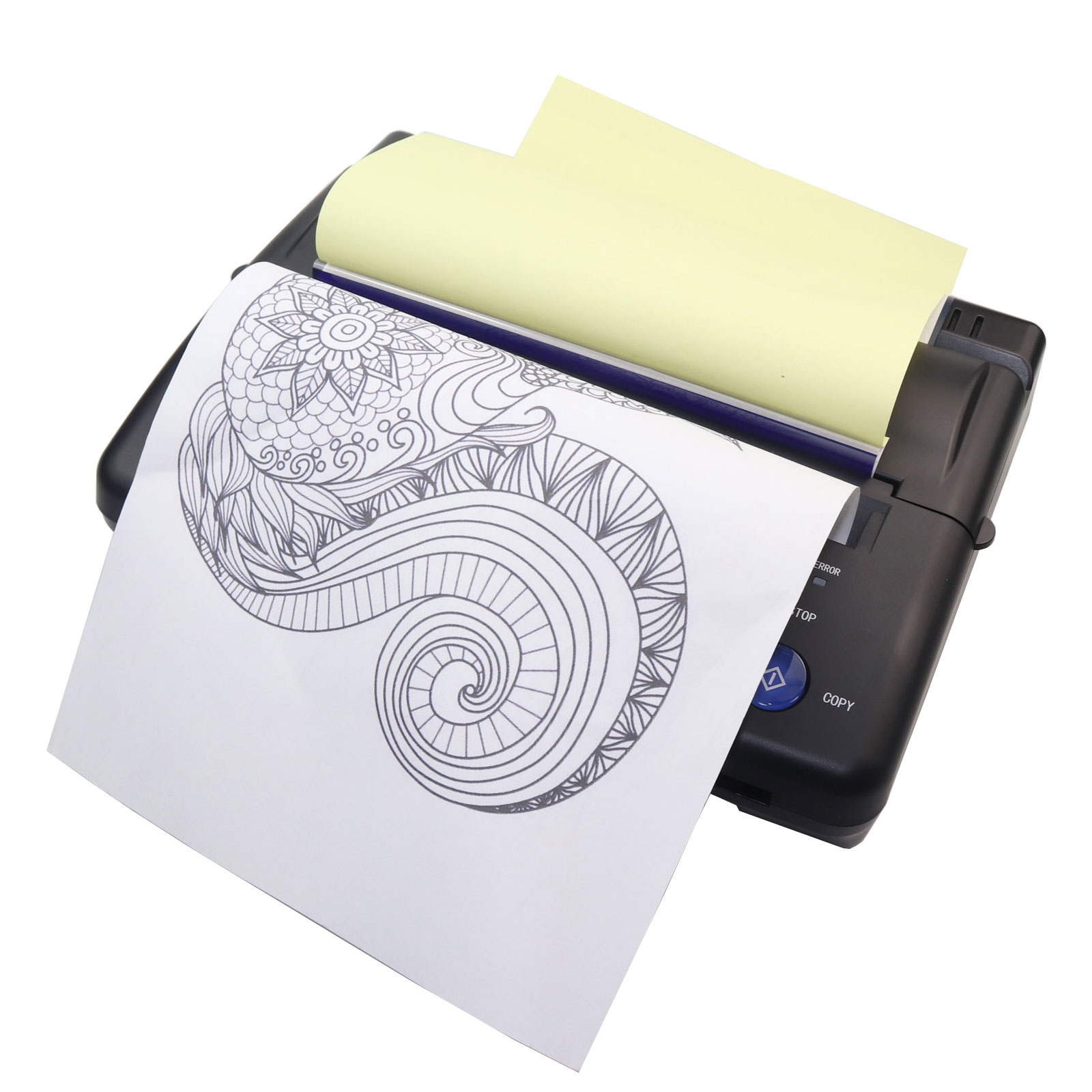 Kissure Tattoo Transfer Stencil Machine Thermal Copier Printer, with 10 ...