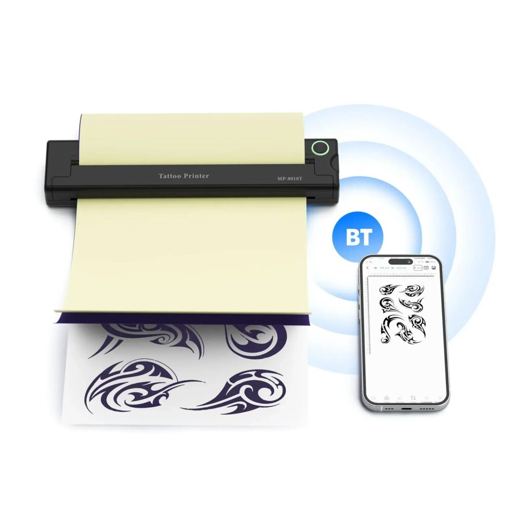 Kissure Mini Tattoo Printer Thermal Template Machine Tattoo Transfer ...