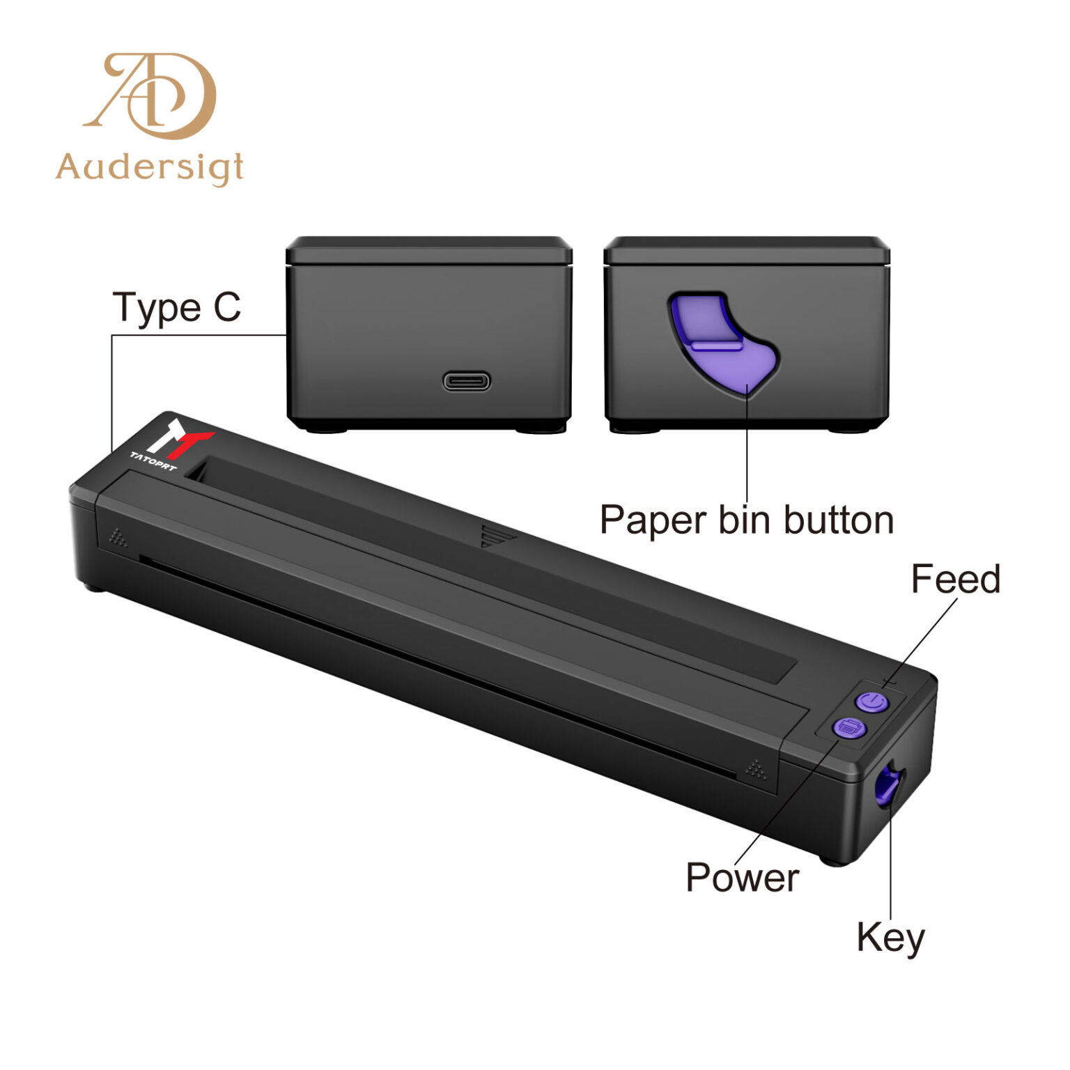 Audersigt 2024 New P19 Mini Tattoo Printer Thermal Pattern Machine ...